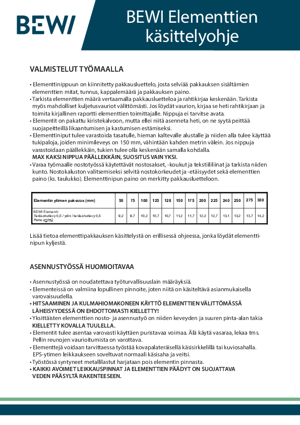 Materiaalipankki | BEWI