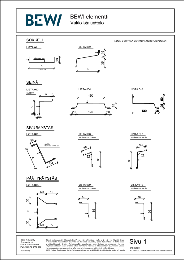 Materiaalipankki | BEWI