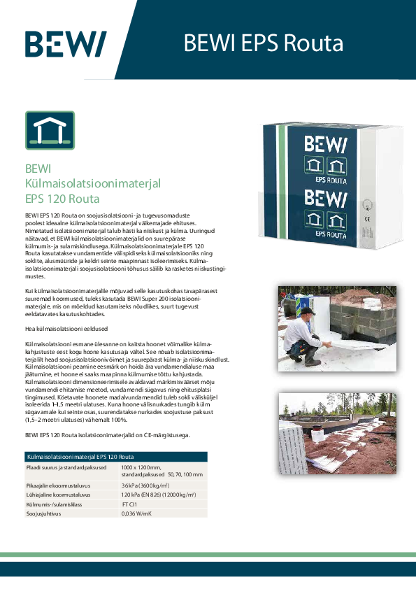 Materjalide andmebaas | BEWI