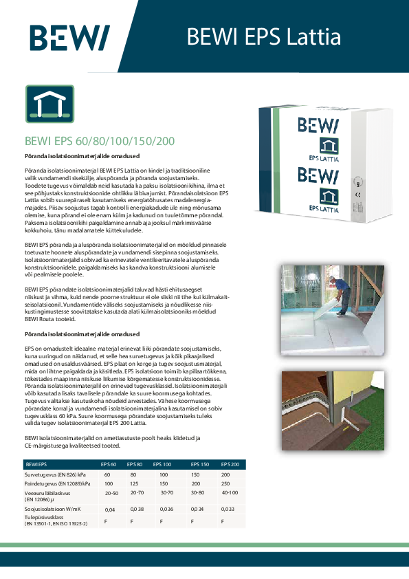 Materjalide andmebaas | BEWI